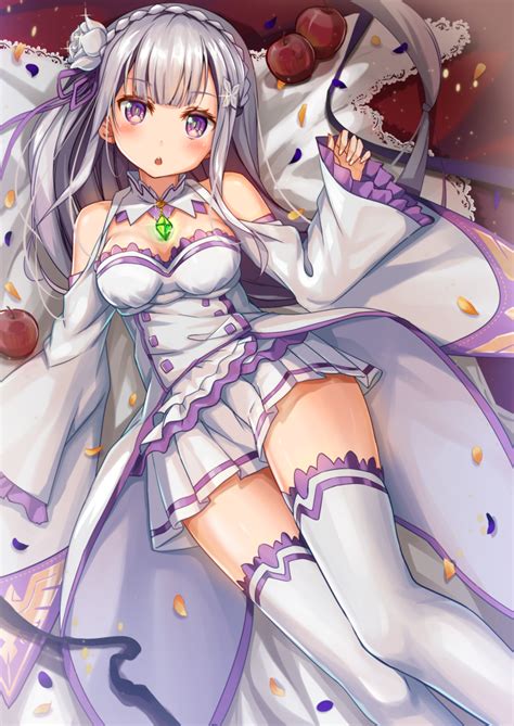 Emilia Re Zero Kara Hajimeru Isekai Seikatsu Drawn By Yuuki Yuu Danbooru