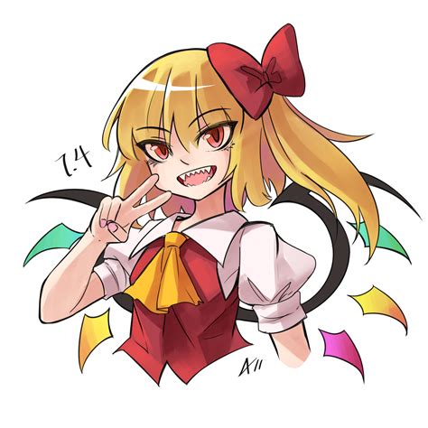 Flandre Scarlet Touhou Drawn By A Xii Danbooru