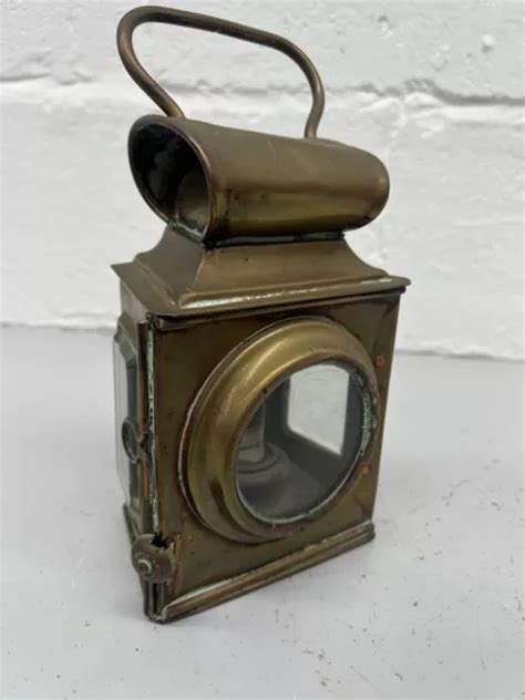 Old Brass Eli Griffiths Car Traction Engine Lamp £59 99 Picclick Uk