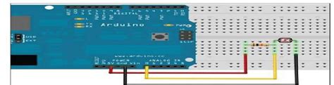 Connection Between Ldr And Arduino Microcontroller Ldr Is