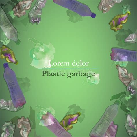 Plastic Pollution Background Stock Vector Illustration Of Conservation Nature 150474251