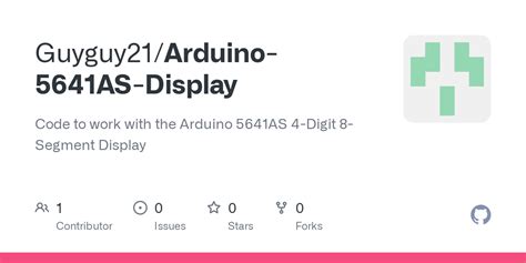 Github Guyguy21arduino 5641as Display Code To Work With The Arduino