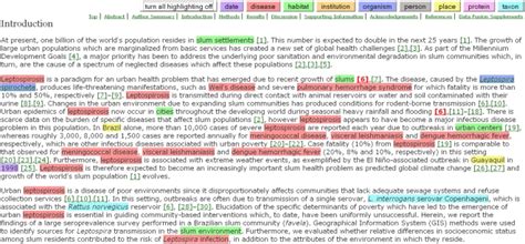The Non Scrolling Highlighting Button Set Can Be Seen At The Top Of