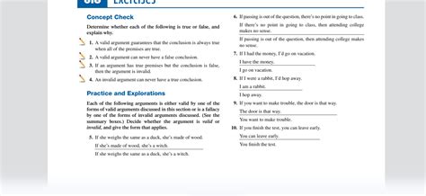 Solved Concept Check Determine Whether Each Of The Following Chegg