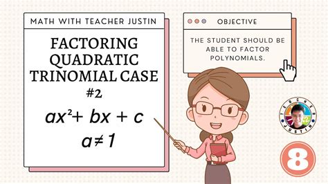 Factoring Quadratic Trinomial Case 2 Example 1 5 Youtube