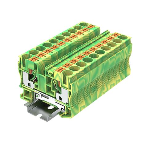 Din Rail Terminal Block Connector Manufacturer Pt10 2 Pe Terminal Block And Din Rail Terminal