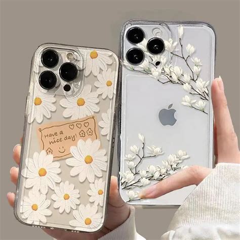 Aesthetic Floral Daisy Case For Xiaomi Redmi 13c 12c 13 12 10 9 9a 9c