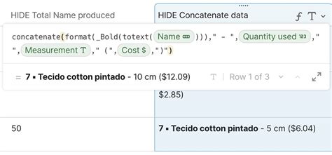 keep text formating with concatenate coda maker community