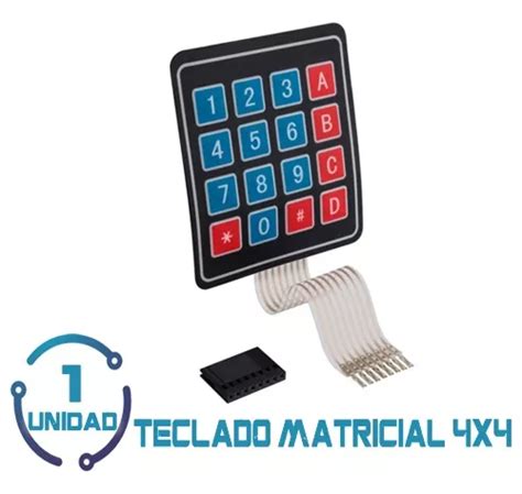 Teclado Matricial Membrana 4x4 Keypad 8 Pines Esp32 Arduino En Venta En San Cristóbal Táchira