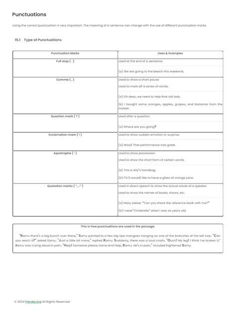 Punctuations Pdf Punctuation Grammar