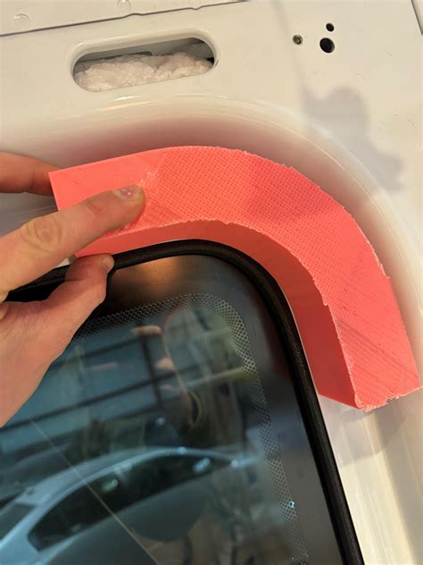 Custom 3d Printed Window Corners For Sprinter Vans Curved Window Trim