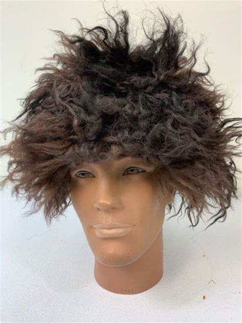 Russian Caucasian Cossack Papakha Lamb Fur Hat Black