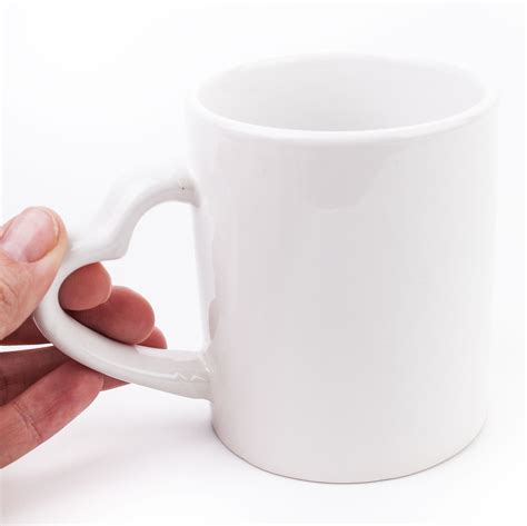 Створити чашку білу з ручкою в формі серця 330 мл зі своїм дизайном