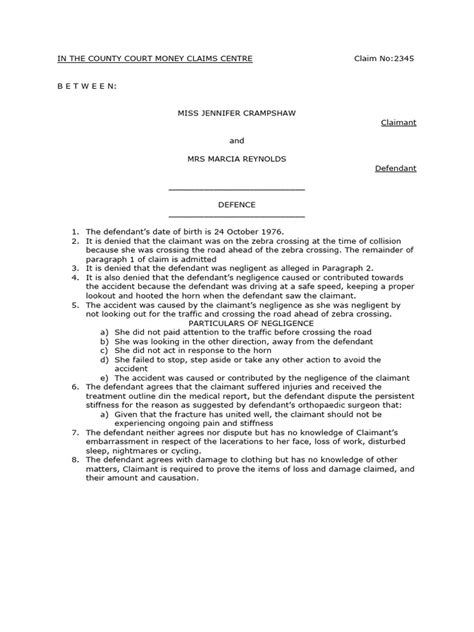 Drafting Defence Sample Download Free Pdf Negligence Common Law Drafting Defence Sample Download Free Pdf Negligence Common Law