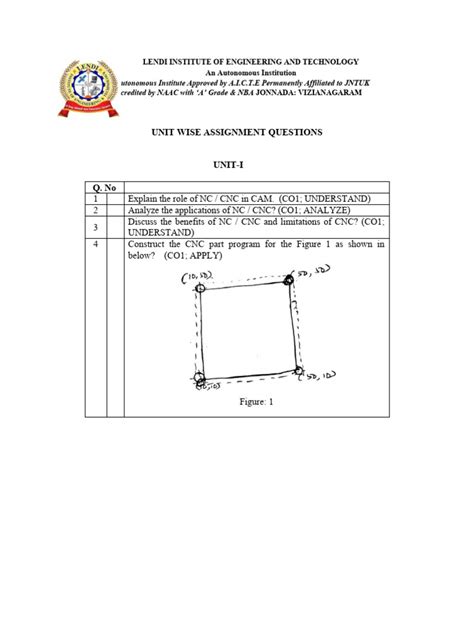 Cnc Adc Assignments Pdf Numerical Control Secondary Sector Of