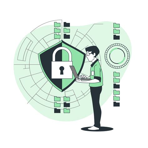 Secure Data Customizable Cartoon Illustrations Bro Style Illustration Illustration