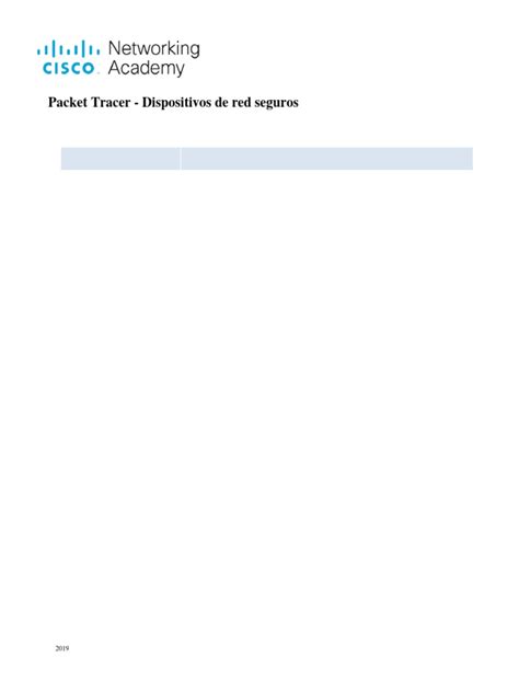 1651 Packet Tracer Secure Network Devices Pdf Conmutador De Red Contraseña