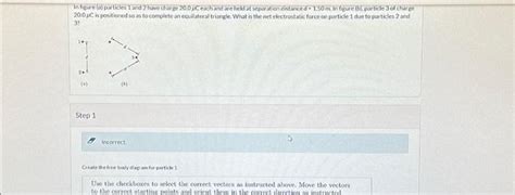 Solved In figure a particles 1 and 2 have charge 20 0 µC Chegg com