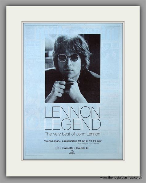 John Lennon Legend Original Vintage Advert 1997 Ref Ad10825 The