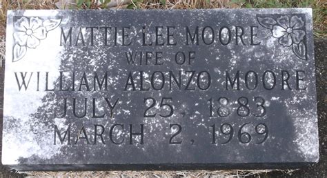 Mattie Lee Strother Moore 1883 1969 Mémorial Find A Grave