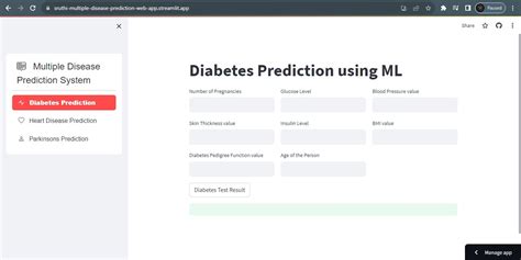 Github 2149 Sruthi Smultiple Disease Prediction Web App