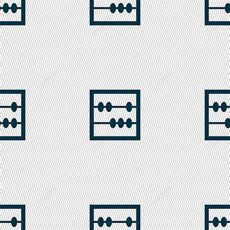 Iconic Abacus Design With Geometric Texture In Seamless Vector Pattern Vector Illustration