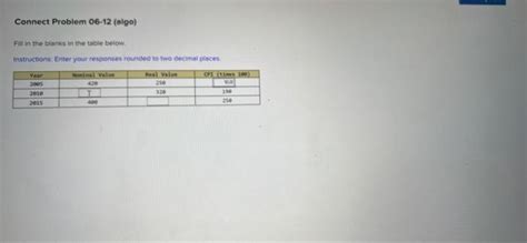 solved connect problem 06 12 algo fill in the blanks in