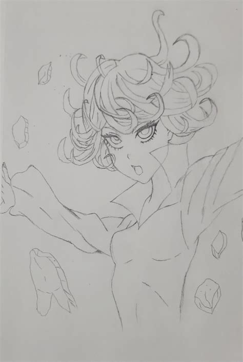 Tatsumaki Drawing By Me Ronepunchman