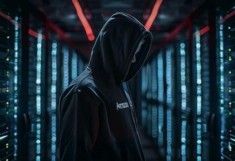 Premium Photo Photo Portrait Of Hacker Background With Gloves And Laptop