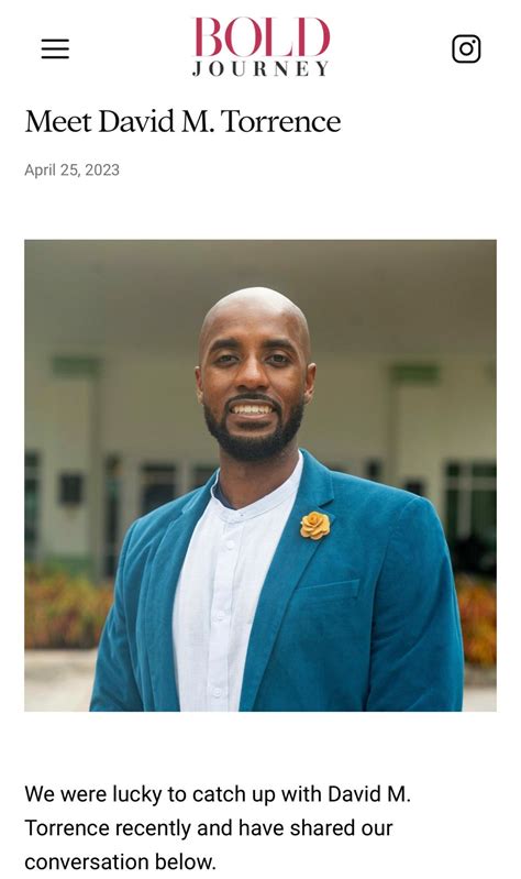 David M Torrence On Linkedin Boldjourneymag
