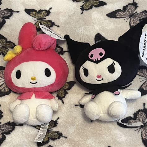 Sanrio Kuromi And My Melody Plushies Bundle 🌸🖤 No Depop