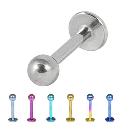 Titanium Labrets 12mm With A 3mm Ball Uk