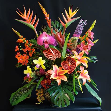126000 Tropical Flower Bouquet Pictures