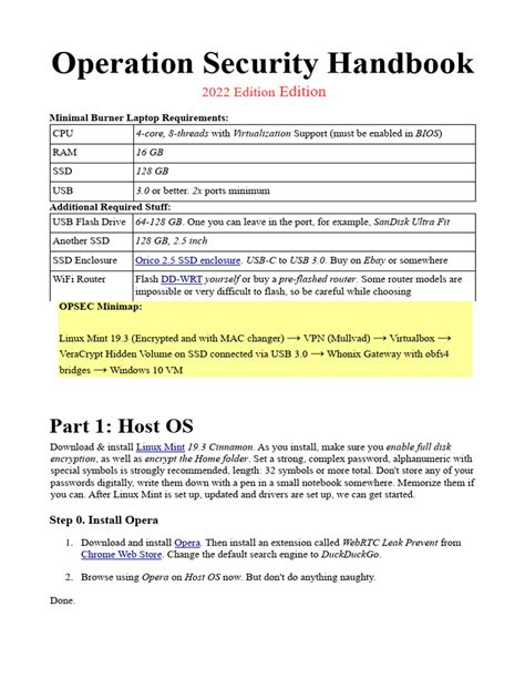 Opsec Operation Security Pdf Usb Flash Drive Ip Address