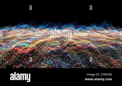 Abstract Blue Orange Aqua Red White Visualization Sharp Waveform Technology Digital Thiusand