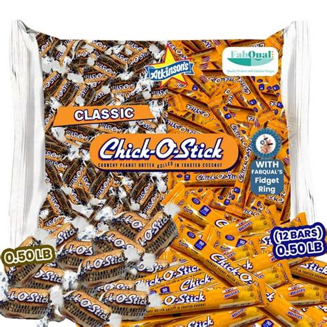 Fabquals 1lb Mixed Combo Atkinson Chick O Sticks Candy 05 Lb Chick O Sticks Bars 05 Lb