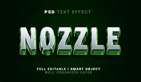 Premium Psd Nozzle Text Effect