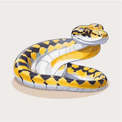 Premium Vector Pythons Vector On A White Background