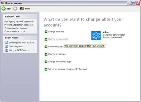 Delving Deeper Basic Windows Xp Security Html Goodies