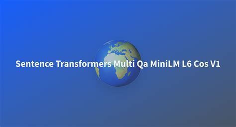 sentence transformers multi qa minilm l6 cos v1 a hugging face space