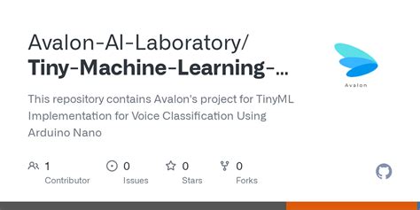 Github Avalon Ai Laboratorytiny Machine Learning For Voice