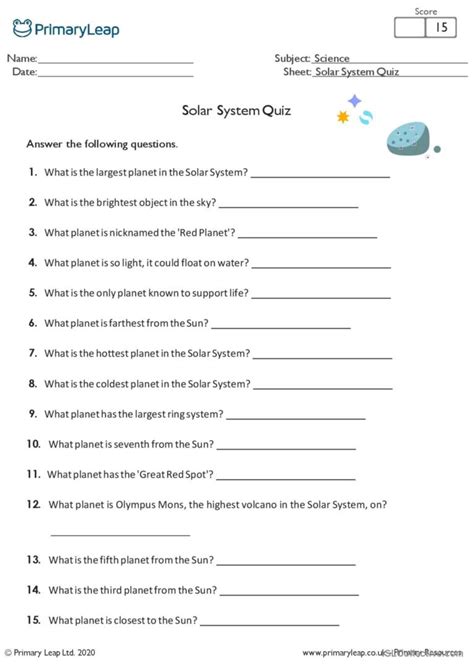 Solar System Quiz Questions And Answers At Jenny Abate Blog