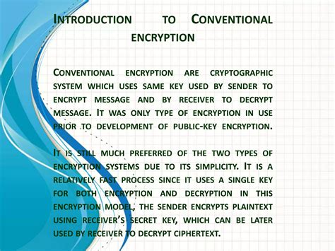 Conventional Encryption Ppt