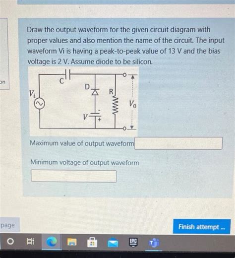 Solved Draw The Input Waveform And Output Waveform For The Chegg