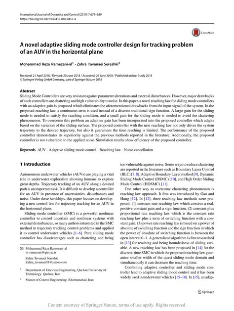 A Novel Adaptive Sliding Mode Controller Design For Tracking Problem Of