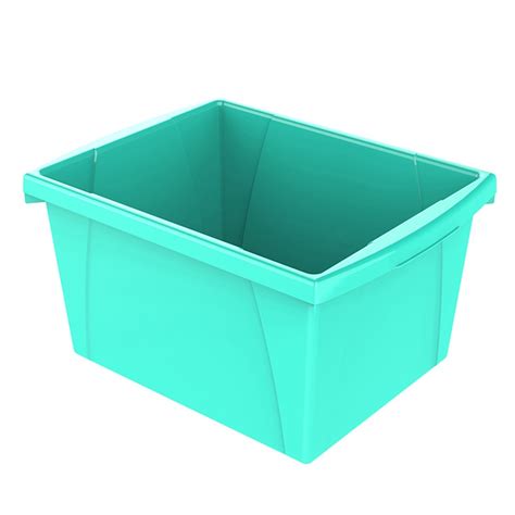 4 Gallon Storage Bin Teal Stx61477u06c Storex Industries Storage Containers