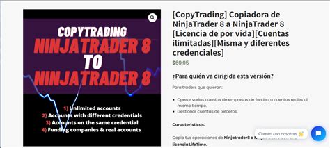 Guia Replicadora De Ninjatrader 8 A Ninjatrader 8 A 69 95 Marketedition [licencia Lifetime