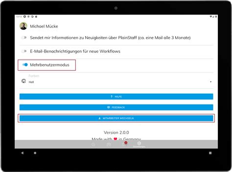 Multi User Mode For The Mobile App