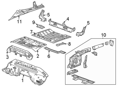 Chevrolet Trailblazer Floor Side Rail Rear Lower Awd 60004655