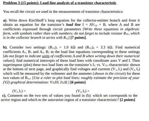 problem 3 15 points load line analysis of a